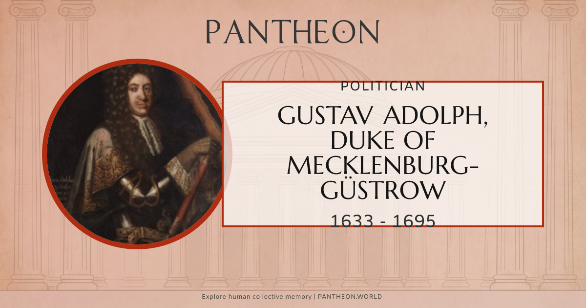 Gustav Adolph, Duke of Mecklenburg-Güstrow Biography | Pantheon