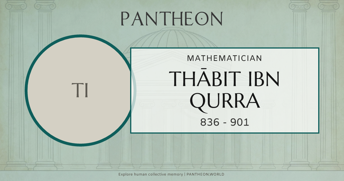 Thābit ibn Qurra Biography | Pantheon