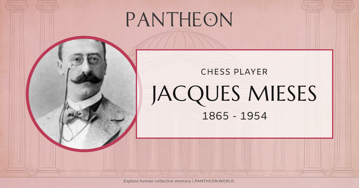 Jacques Mieses Biography | Pantheon