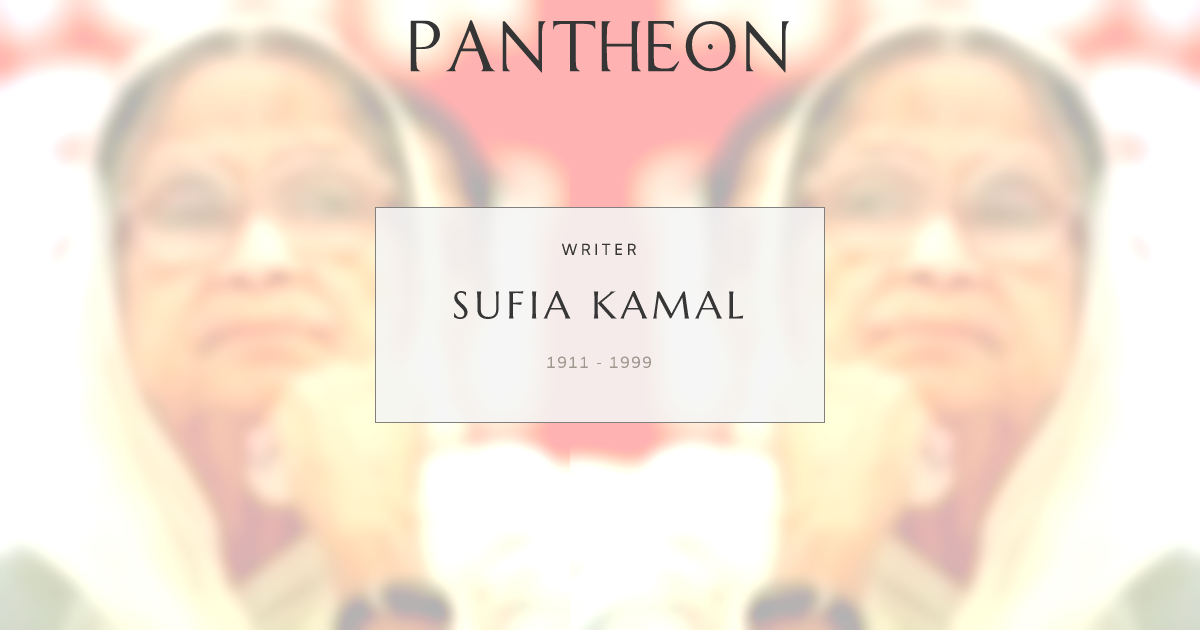 Sufia Kamal Biography | Pantheon