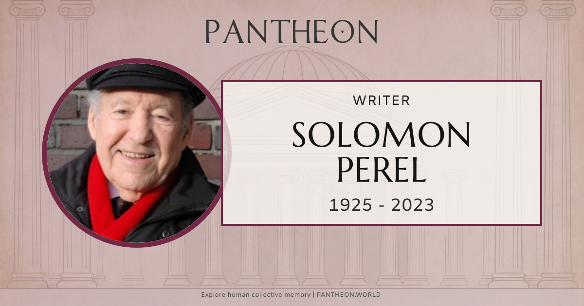 Solomon Perel Biography | Pantheon