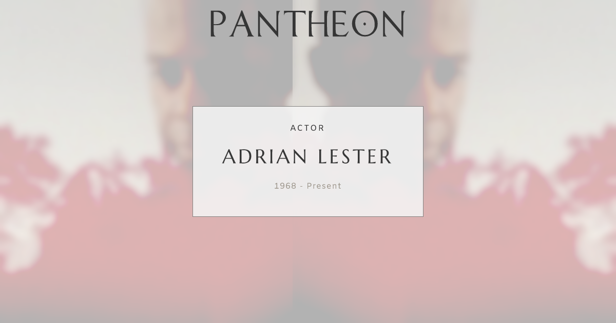 Adrian Lester Biography | Pantheon