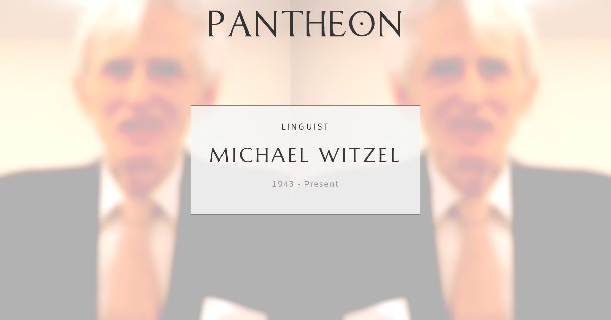 Michael Witzel Biography | Pantheon