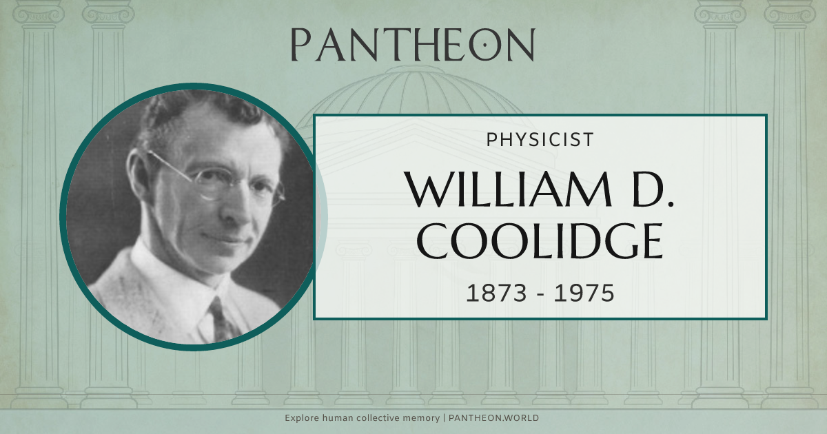 William D. Coolidge Biography | Pantheon
