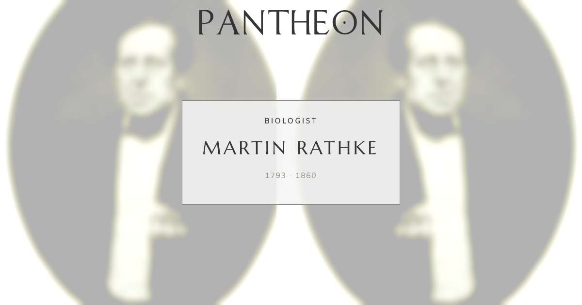 Martin Rathke Biography | Pantheon