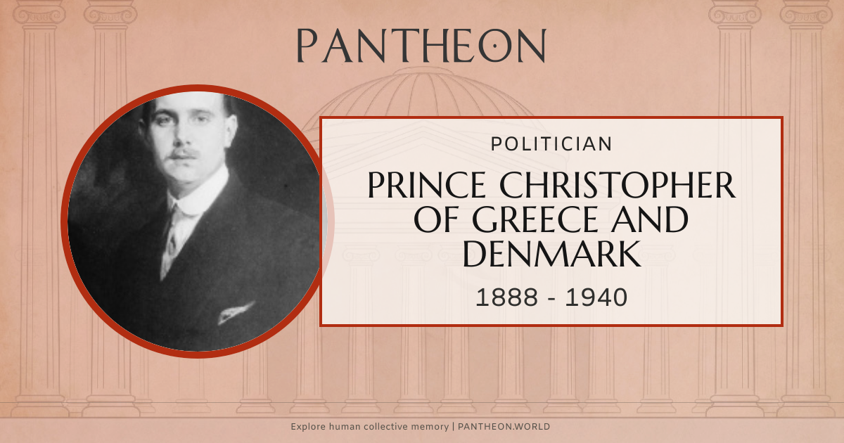 Prince Christopher of Greece and Denmark Biography | Pantheon