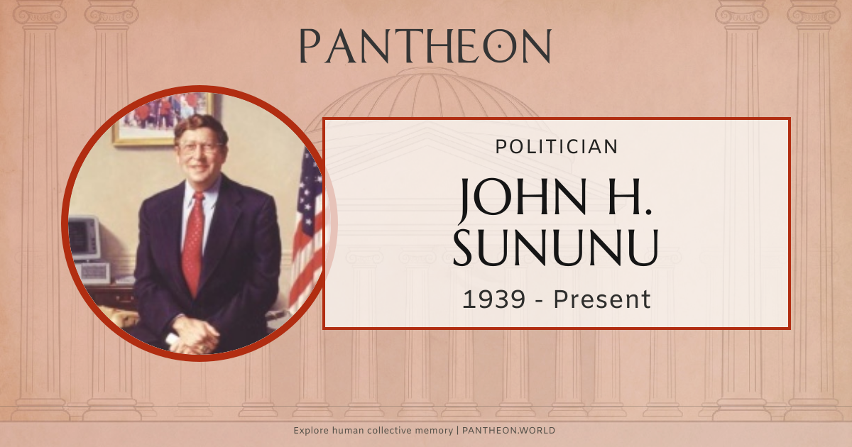 John H. Sununu Biography | Pantheon
