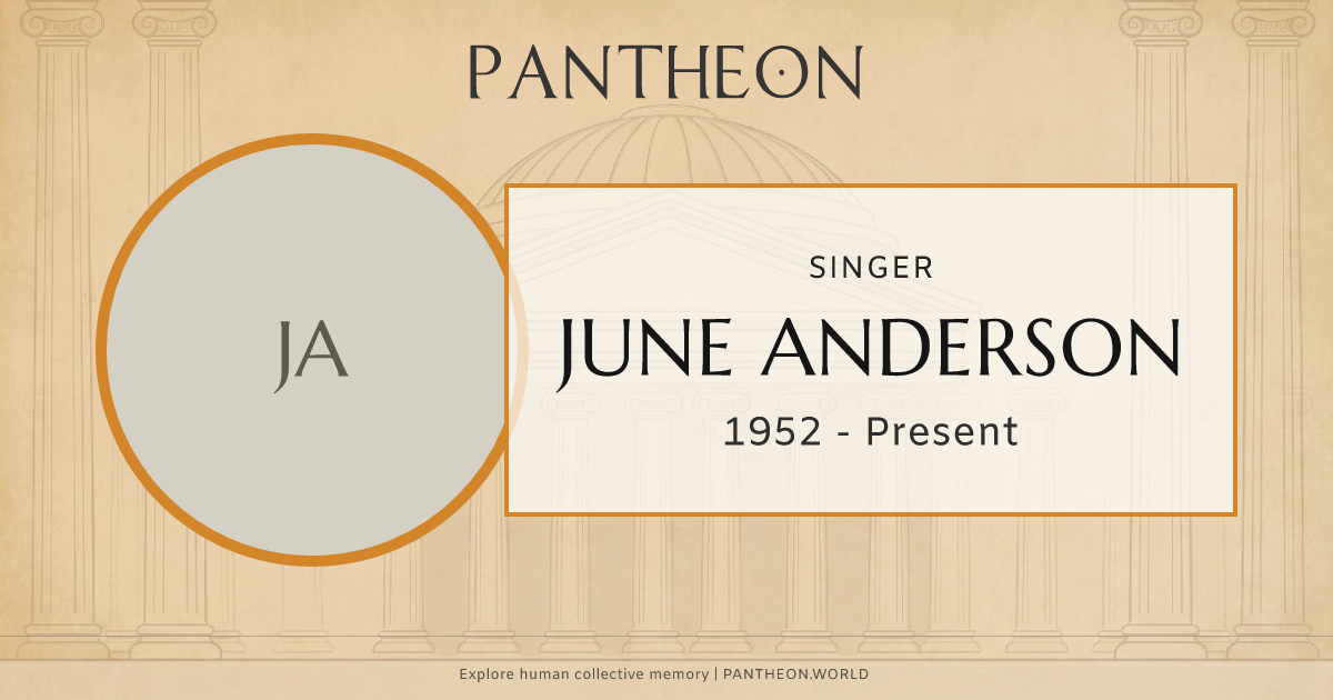 June Anderson Biography | Pantheon