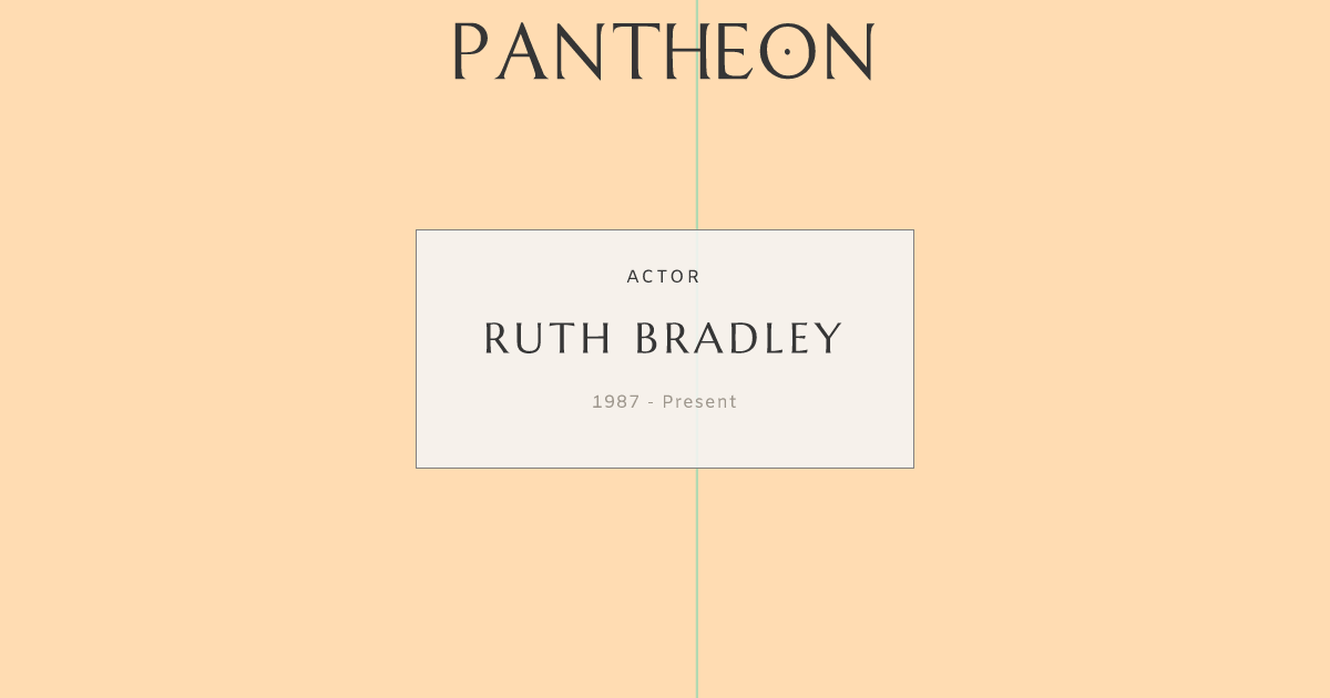 Ruth Bradley Biography | Pantheon