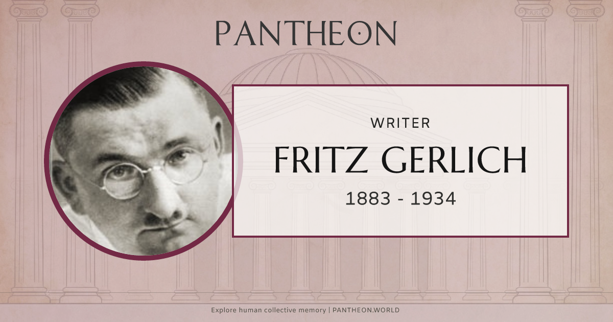 Fritz Gerlich Biography | Pantheon