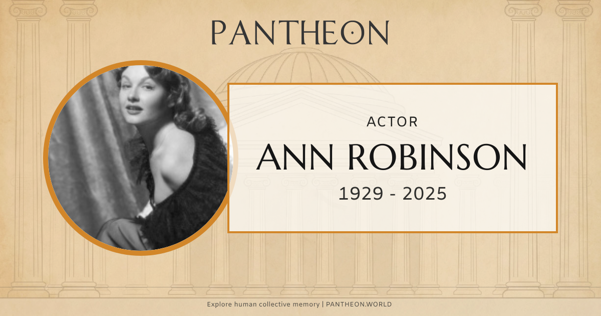 Ann Robinson Biography | Pantheon