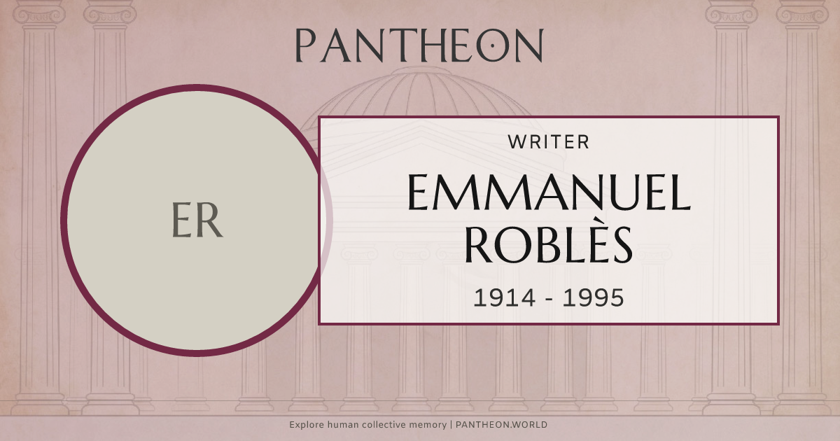 Emmanuel Roblès Biography | Pantheon