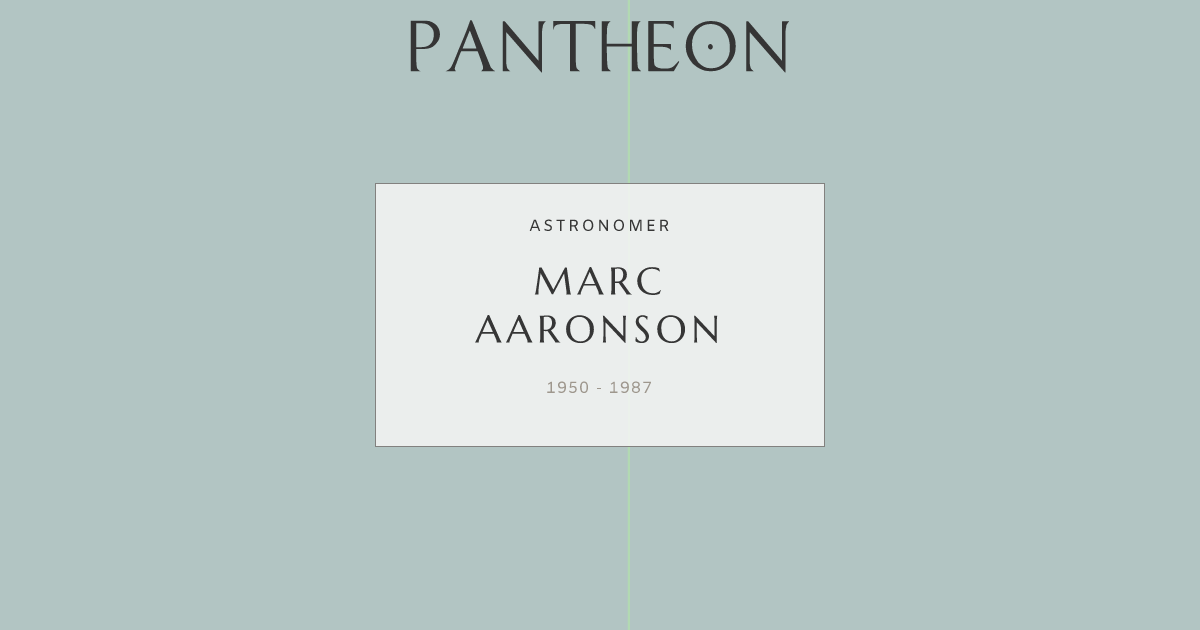 Marc Aaronson Biography | Pantheon