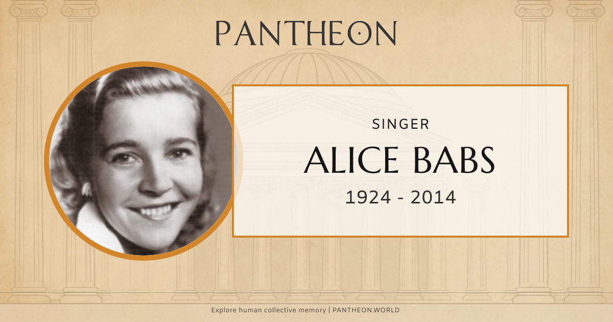 Alice Babs Biography | Pantheon
