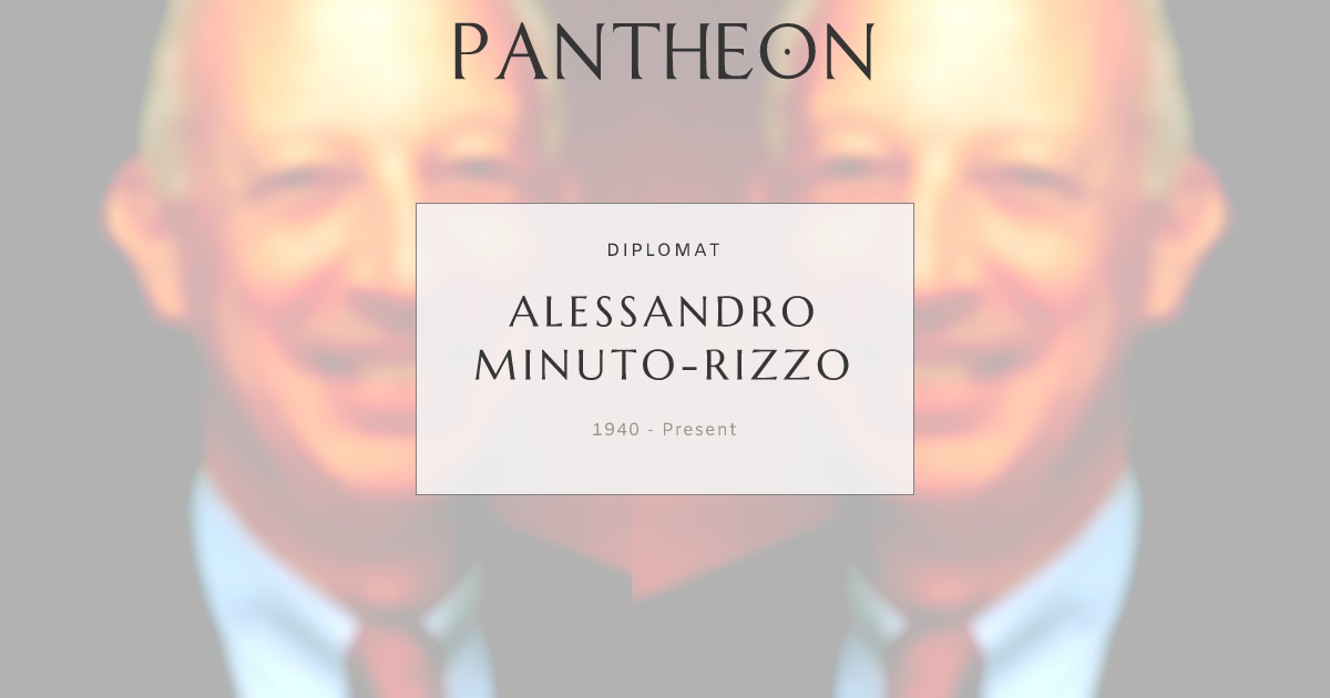 Alessandro Minuto-Rizzo Biography | Pantheon