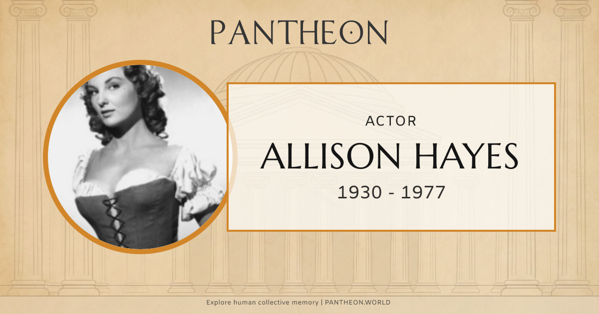 Allison Hayes Biography | Pantheon