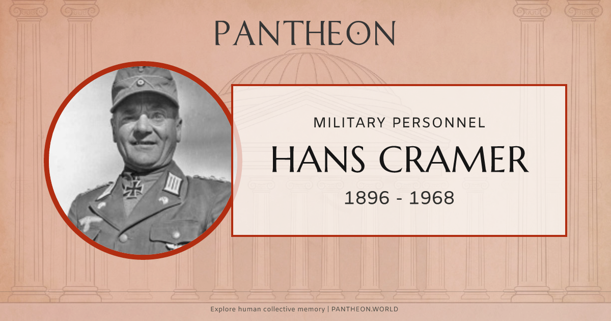 Hans Cramer Biography | Pantheon