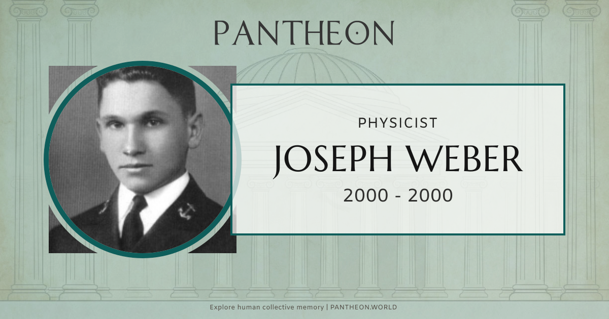 Joseph Weber Biography | Pantheon