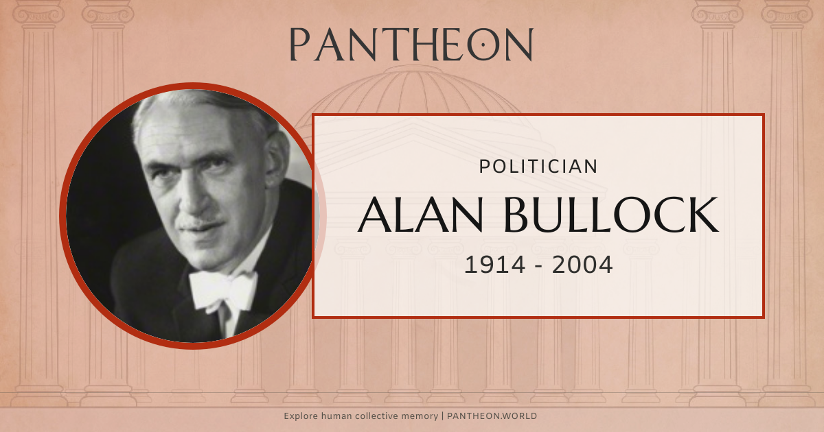 Alan Bullock Biography | Pantheon
