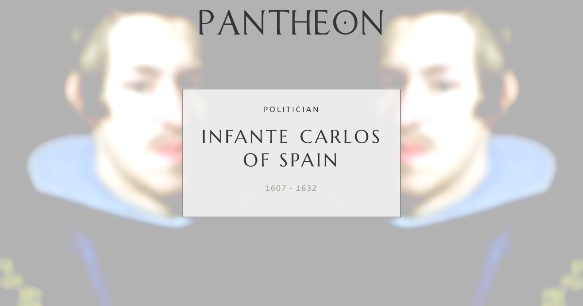 Infante Carlos of Spain Biography | Pantheon