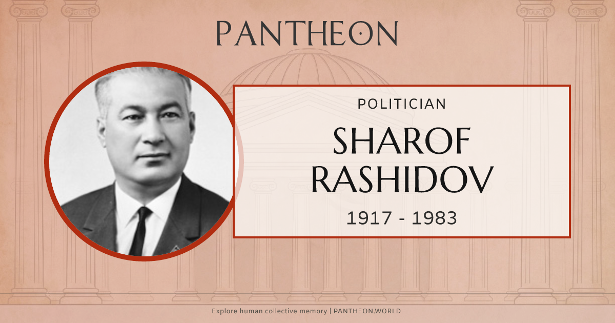 Sharof Rashidov Biography | Pantheon