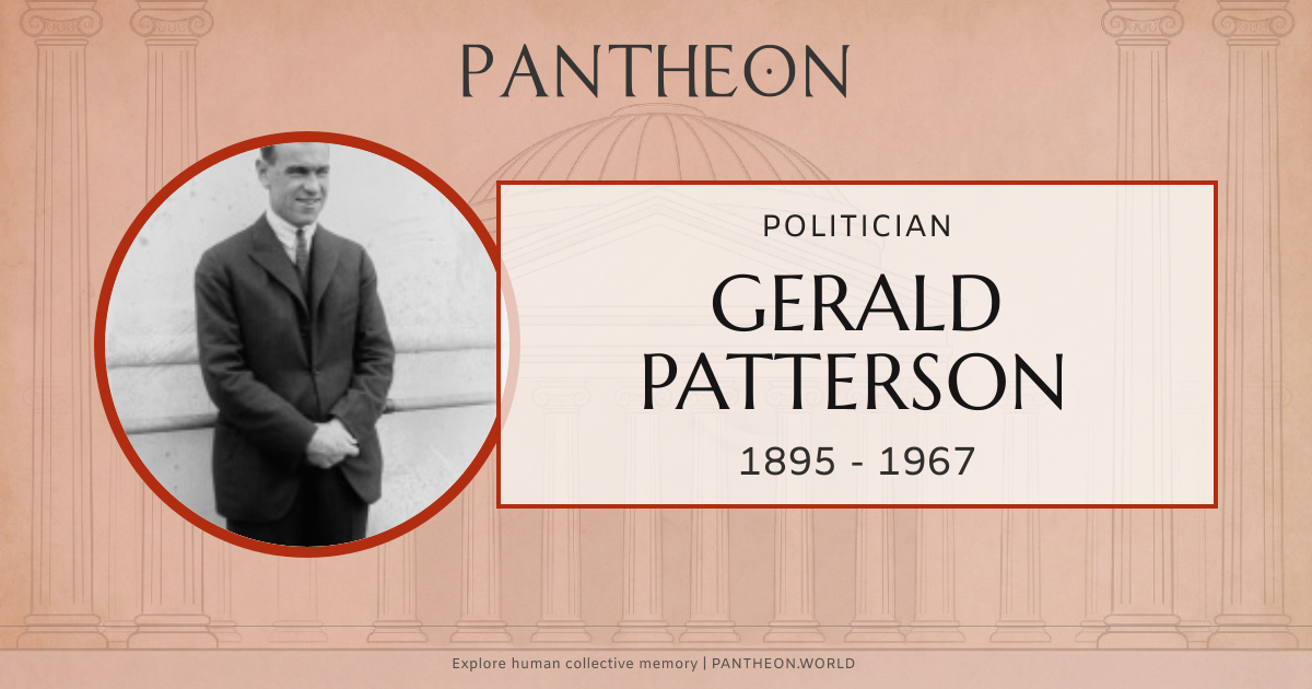 Gerald Patterson Biography | Pantheon