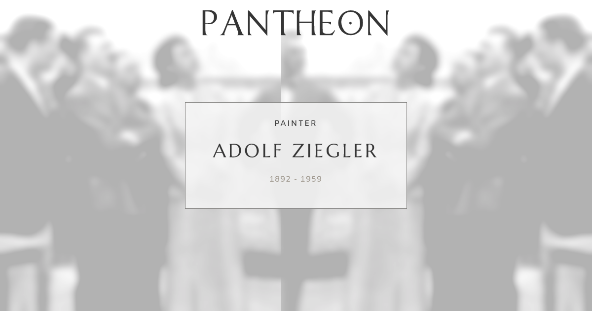 Adolf Ziegler Biography | Pantheon