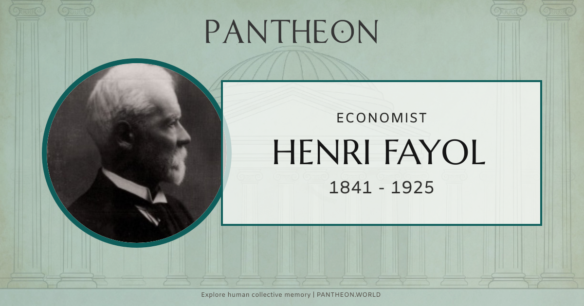 Henri Fayol Biography | Pantheon