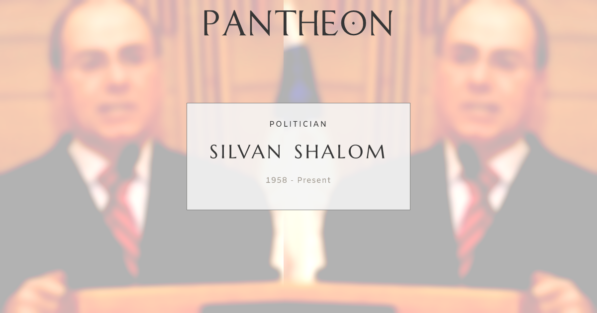 Silvan Shalom Biography | Pantheon
