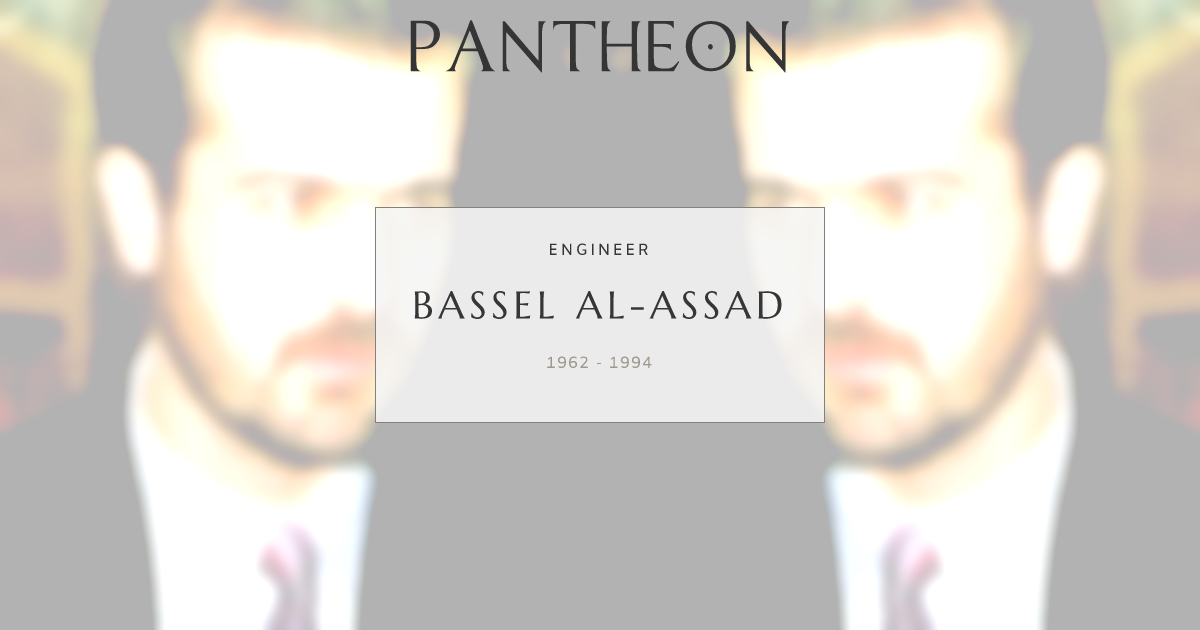 Bassel al-Assad Biography | Pantheon