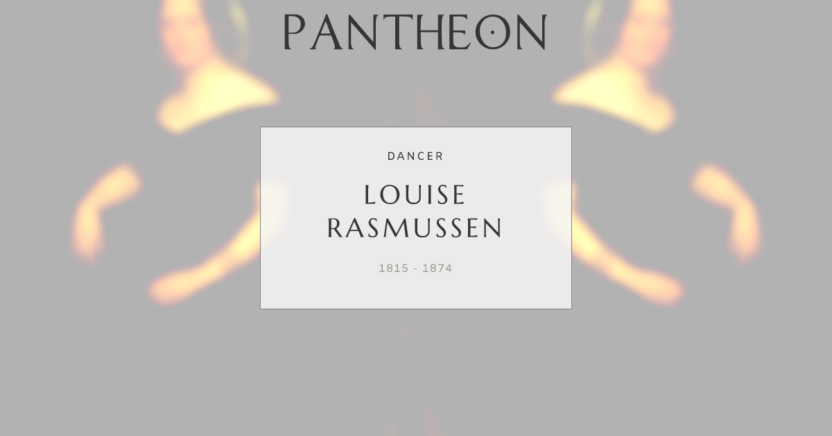 Louise Rasmussen Biography | Pantheon