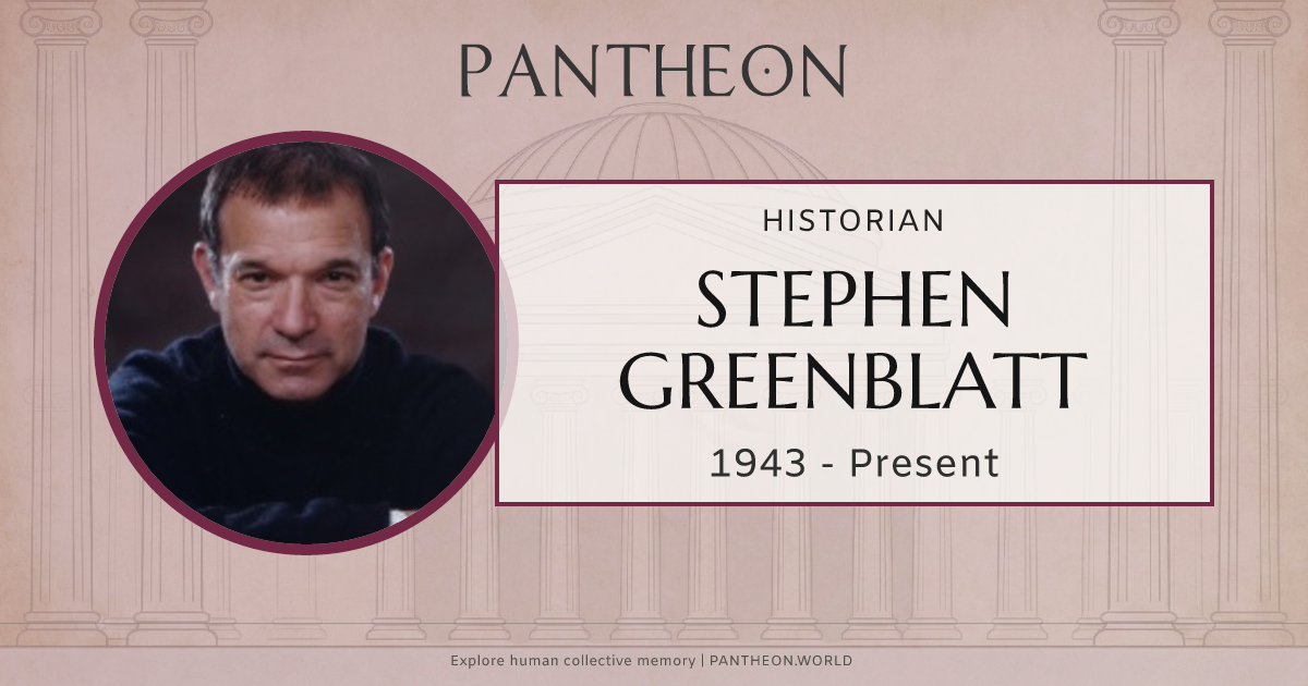 Stephen Greenblatt Biography | Pantheon