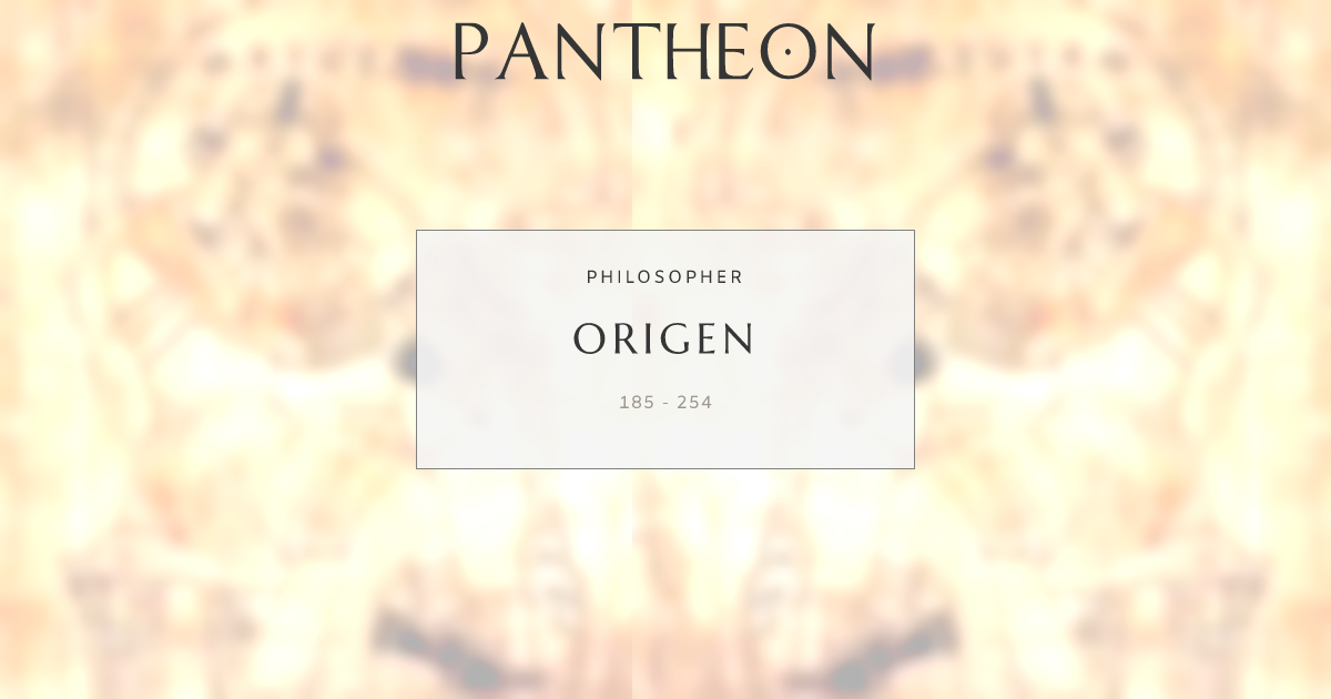 Origen Biography | Pantheon