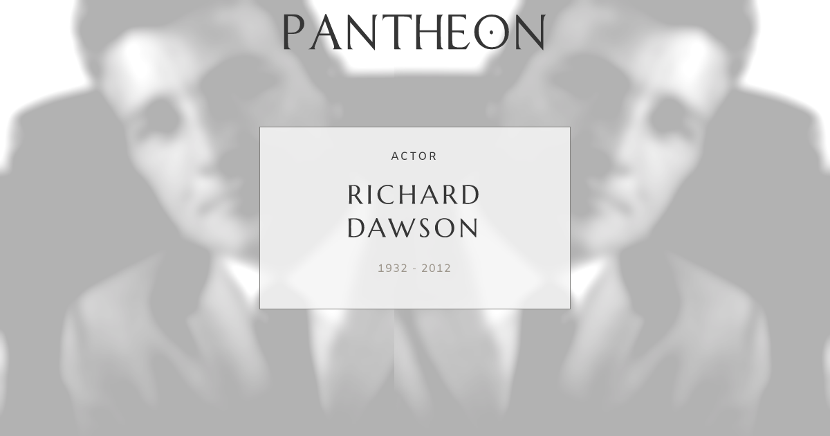 Richard Dawson Biography | Pantheon