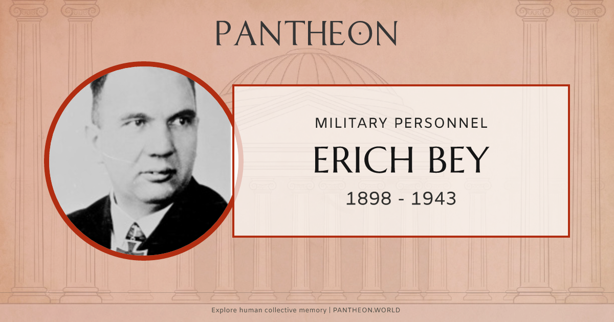 Erich Bey Biography | Pantheon