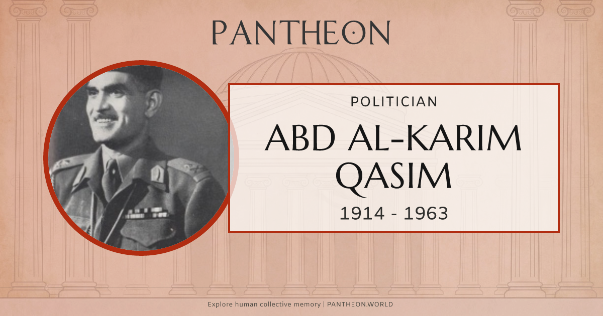 Abd al-Karim Qasim Biography | Pantheon