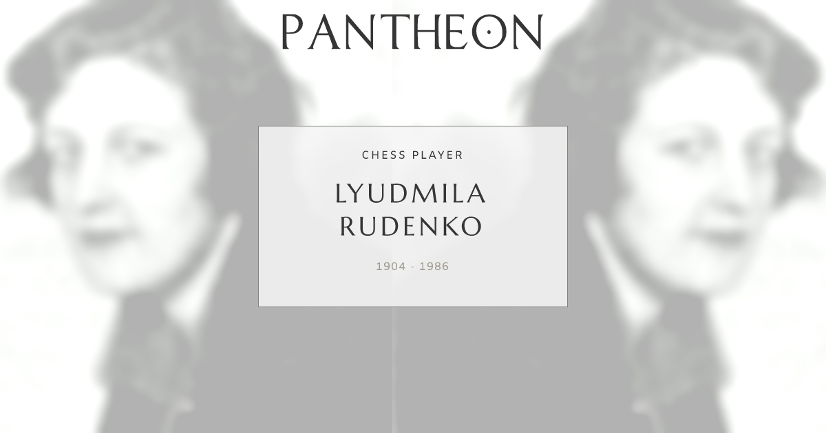 Lyudmila Rudenko Biography | Pantheon