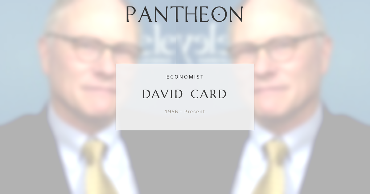 David Card Biography | Pantheon