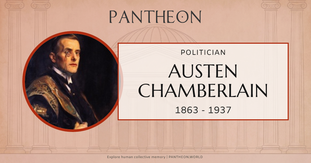 Austen Chamberlain Biography | Pantheon