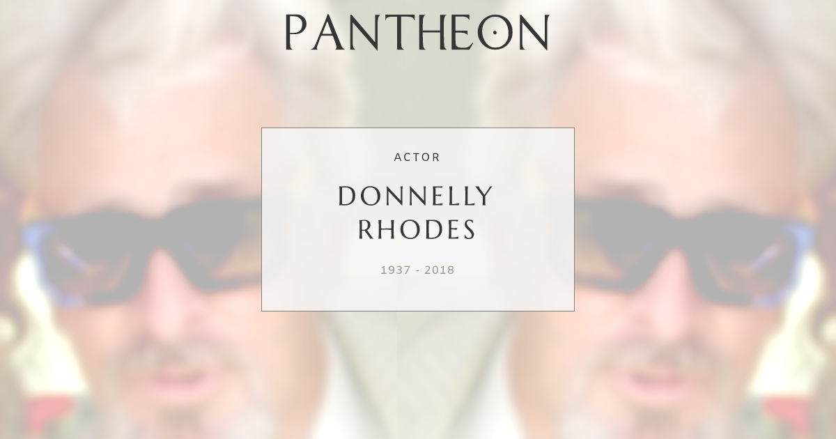 Donnelly Rhodes Biography | Pantheon