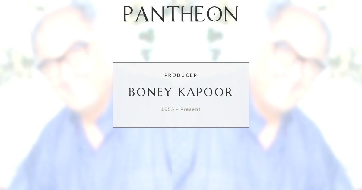 Boney Kapoor Biography | Pantheon