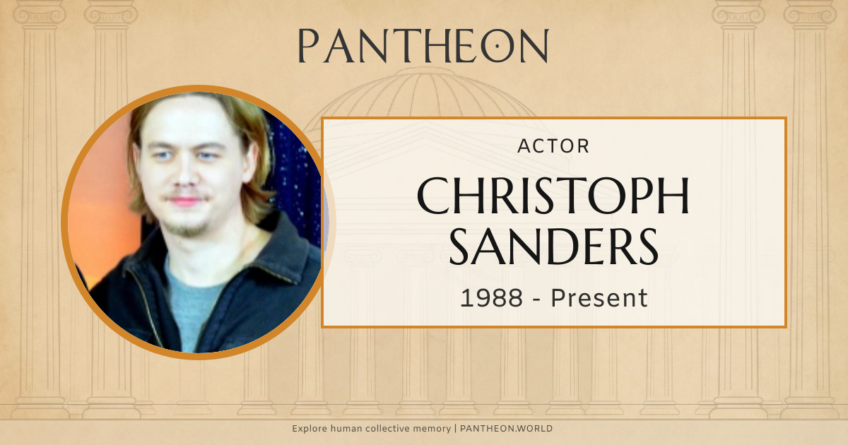 Christoph Sanders Biography | Pantheon