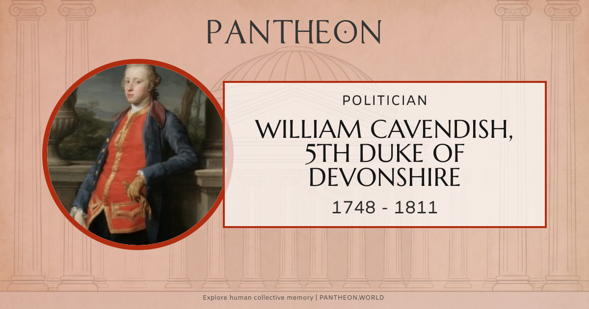 William Cavendish, 5th Duke of Devonshire Biography | Pantheon