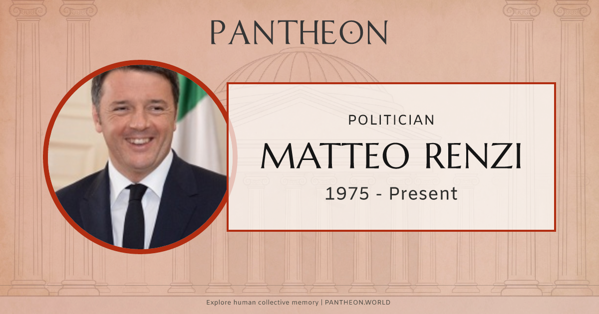 Matteo Renzi Biography | Pantheon