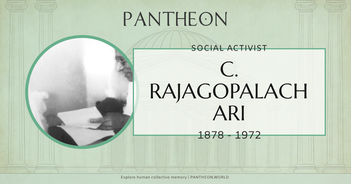 C. Rajagopalachari Biography | Pantheon