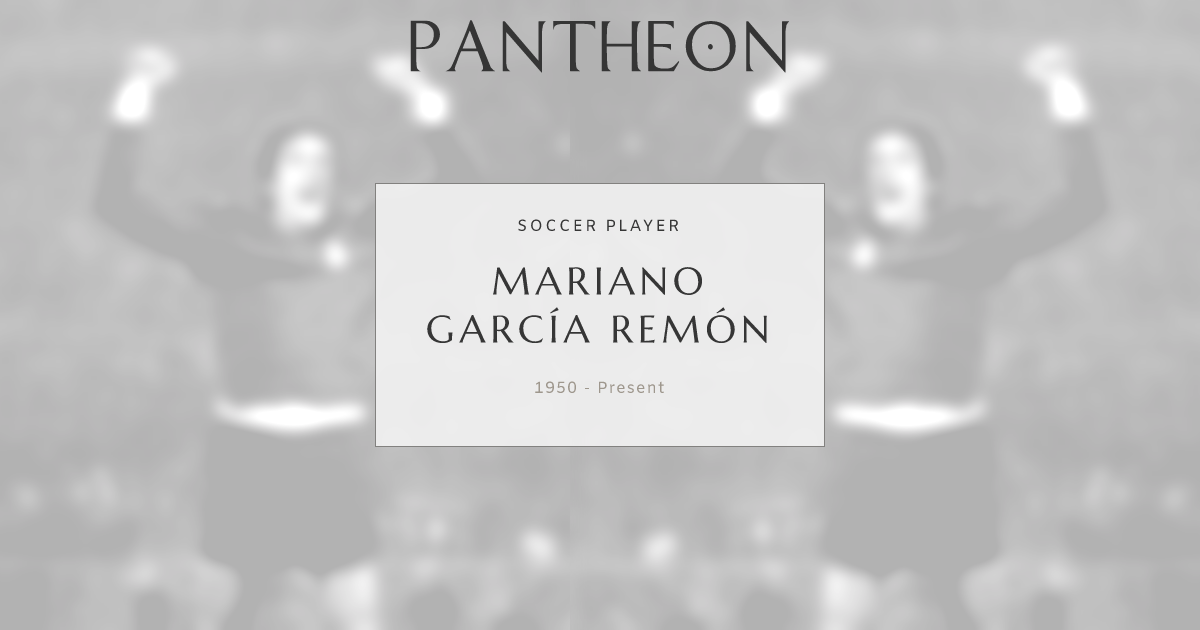 Mariano García Remón Biography | Pantheon