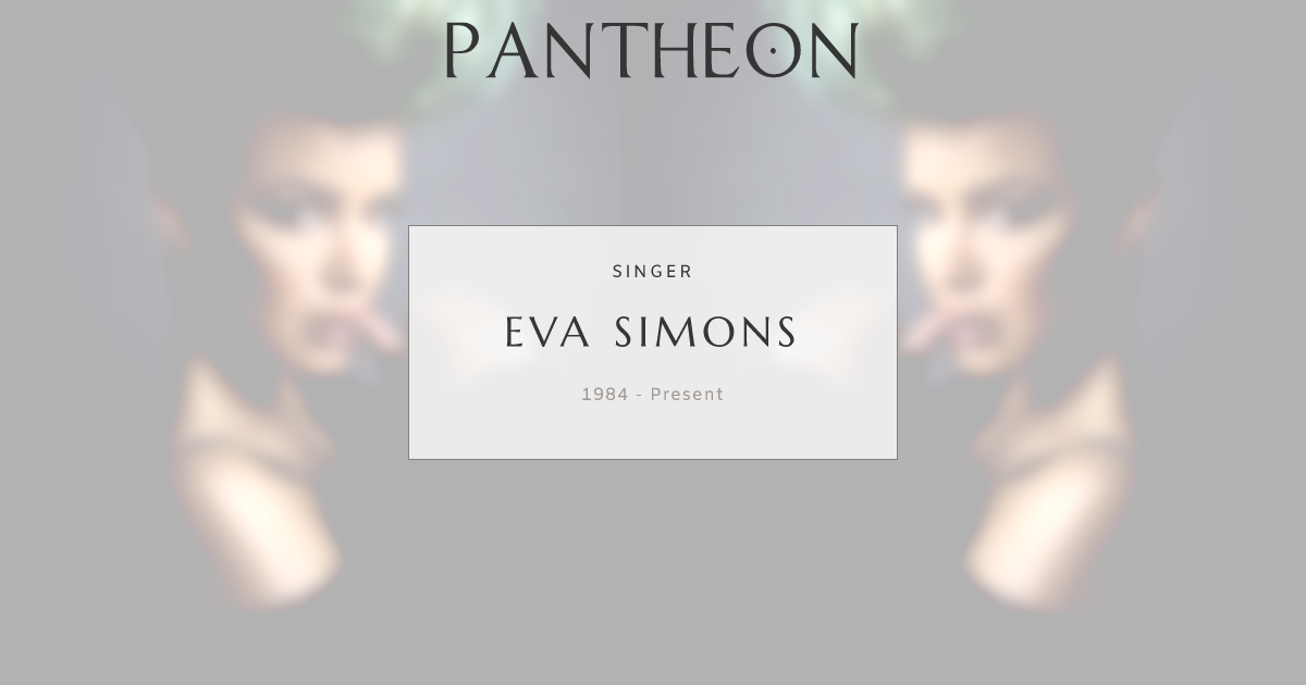 Eva Simons Biography | Pantheon