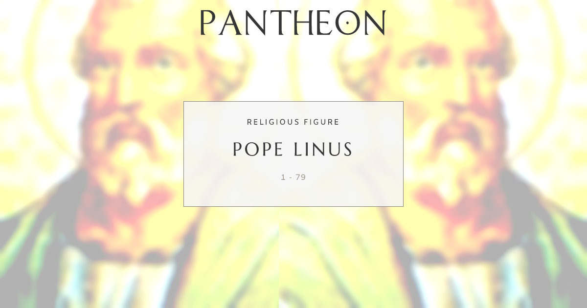 Pope Linus Biography | Pantheon
