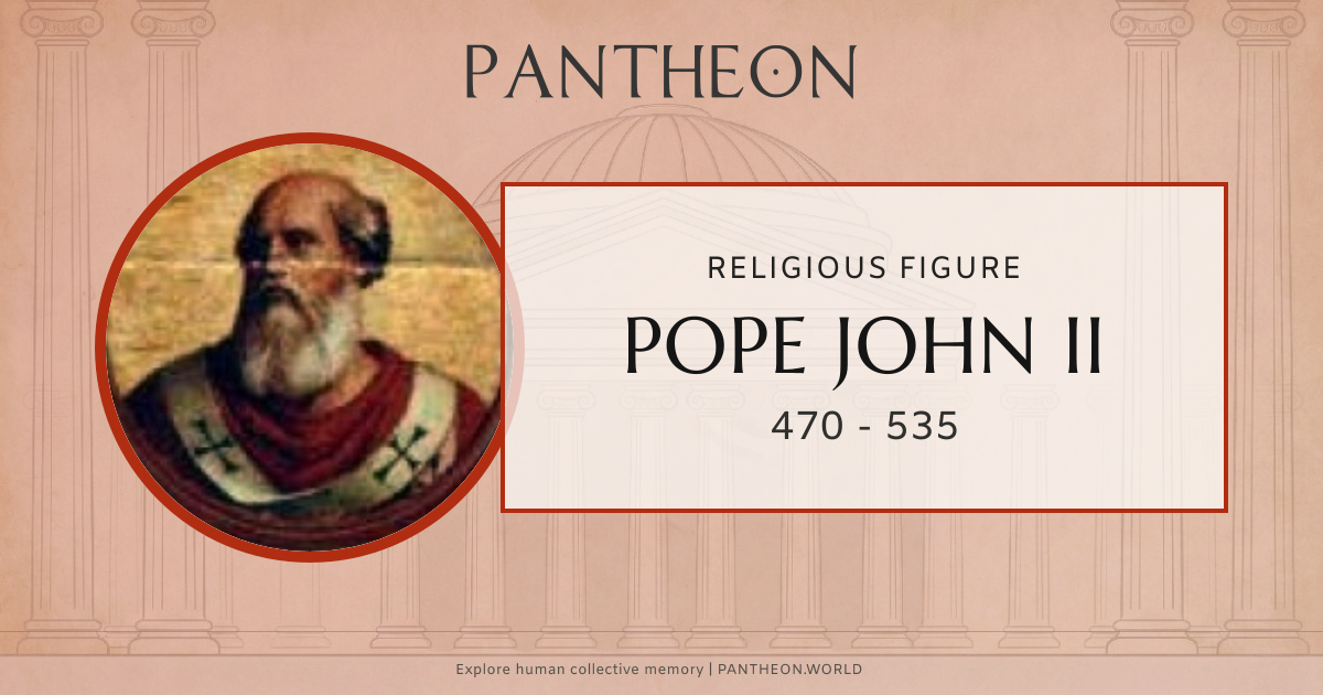 Pope John II Biography | Pantheon