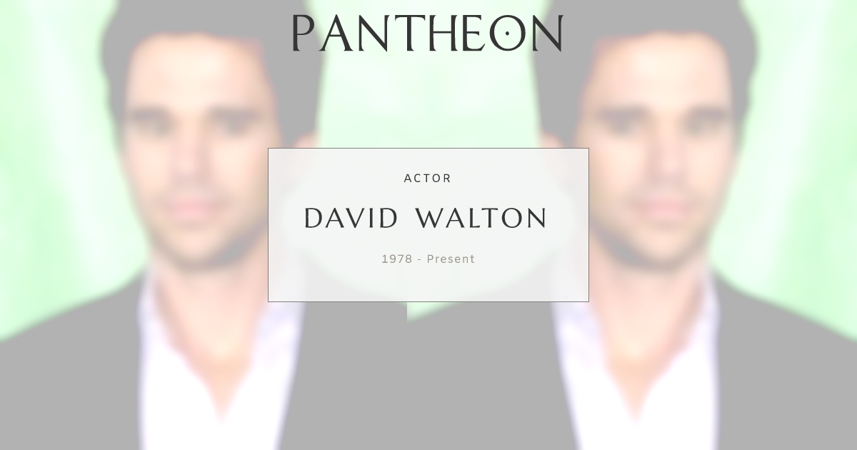 David Walton Biography | Pantheon